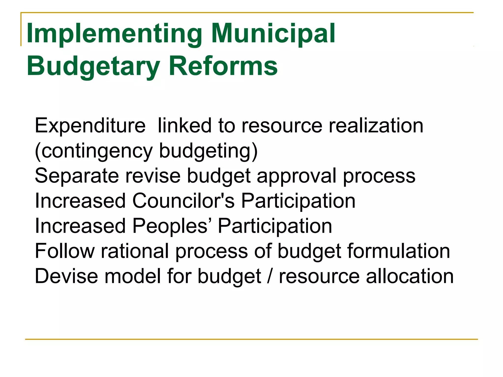 Local Planning, Budgeting, Fiscal Discipline | PPT