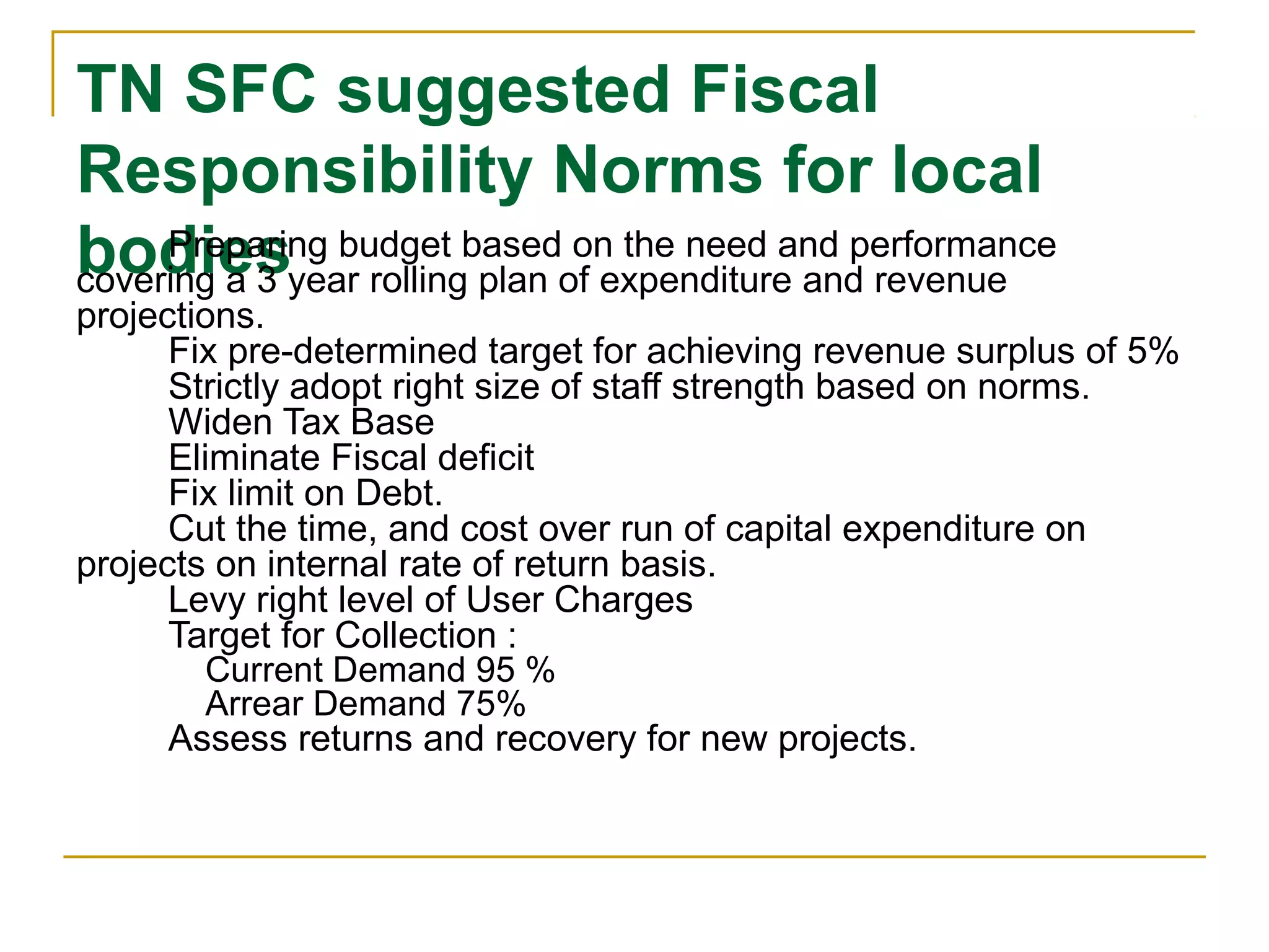 Local Planning, Budgeting, Fiscal Discipline | PPT