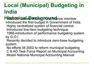 Local Planning, Budgeting, Fiscal Discipline | PPT