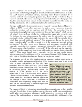 Protecting Adolescent Confidentiality Under Health Care Reform: The ...