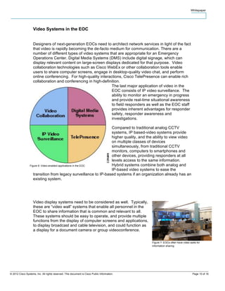 The Network Enabled Emergency Operations Center (EOC) | PDF