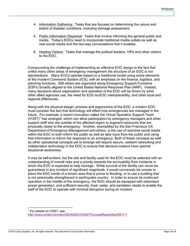 The Network Enabled Emergency Operations Center (EOC) | PDF