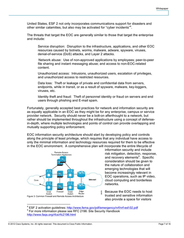 The Network Enabled Emergency Operations Center (EOC) | PDF