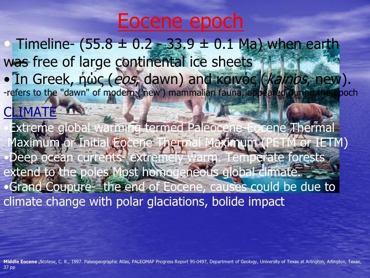 Eocene Oligocene Transition Class Presentation By Kedar Ghimire