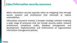 Cyber and information security operations and assurance | PDF