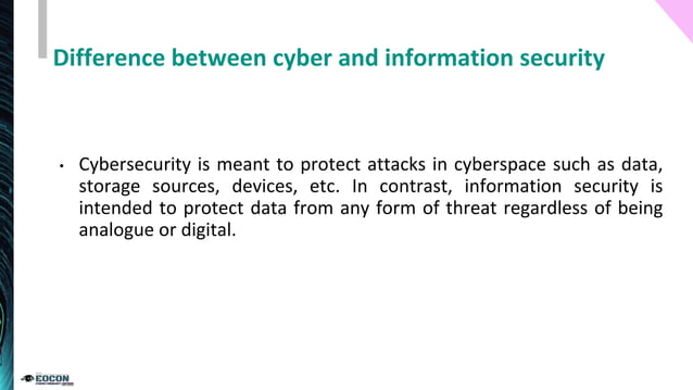 Cyber and information security operations and assurance | PPT