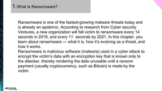 Ransomware : Challenges and best practices | PPT