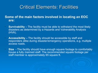 Eoc Operations And Management Training Mod 1 | PPT