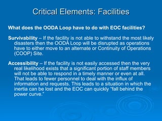 Eoc Operations And Management Training Mod 1 | PPT