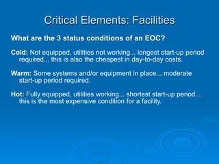 Eoc Operations And Management Training Mod 1 | PPT