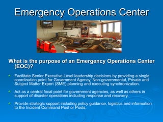 Eoc Operations And Management Training Mod Ii | PPT