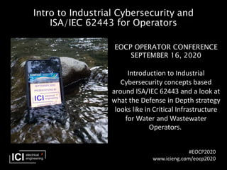 Introduction to Industrial Cybersecurity for Water and Waste Water ...