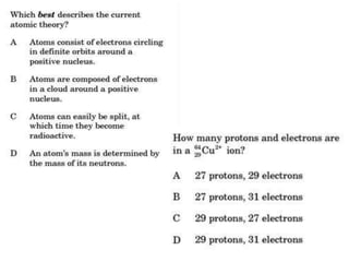 Eoc practice 2nd 6 weeks chem | PPT