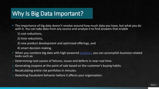 Big data analytics - Introduction to Big Data and Hadoop | PPTX