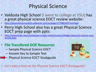 Eoct physics review | PPTX