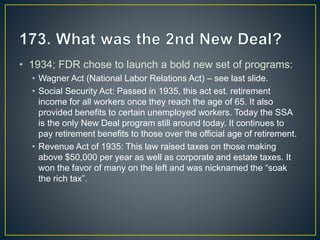 Eoct review questions gps 17 and 18 great depression and new deal | PPTX