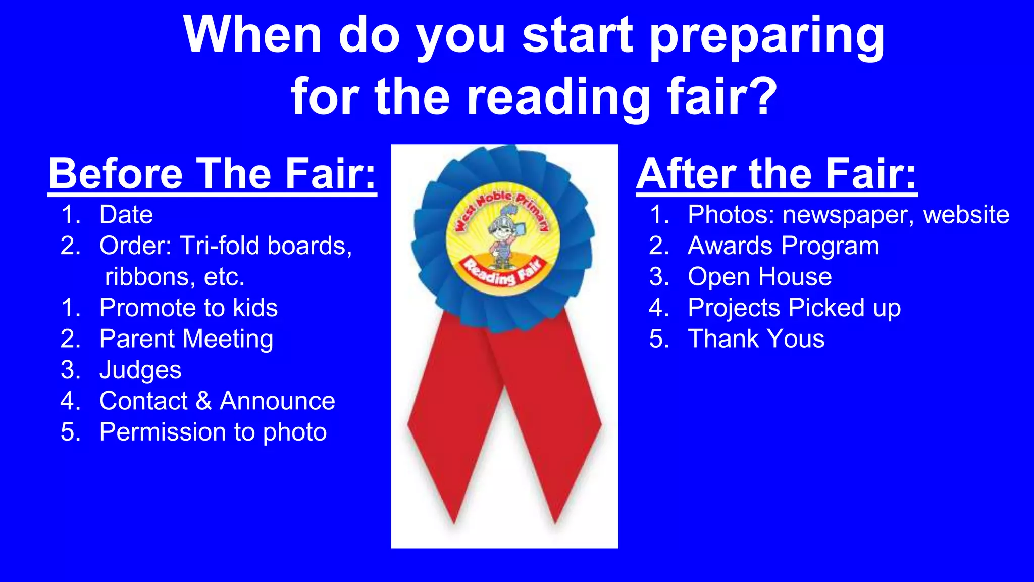 Reading fair Presentation | PPTX