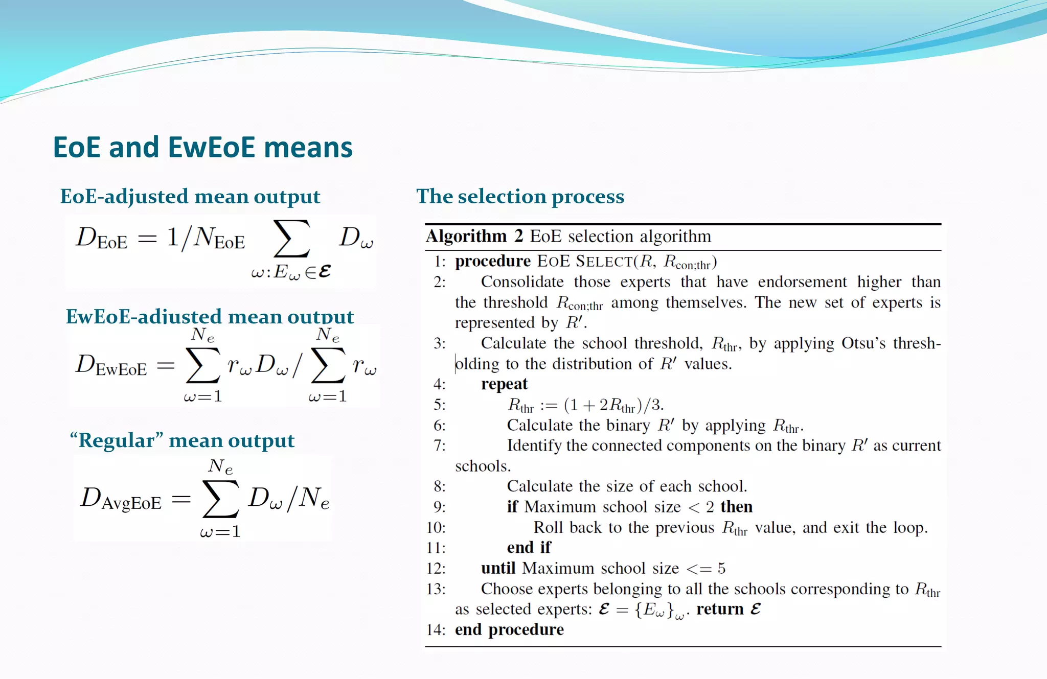 Unsupervised ensemble of experts (EoE) framework for automatic ...