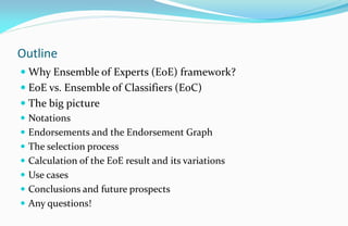 Unsupervised ensemble of experts (EoE) framework for automatic ...