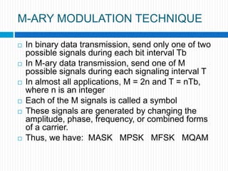 Digital modulation techniques... | PPTX