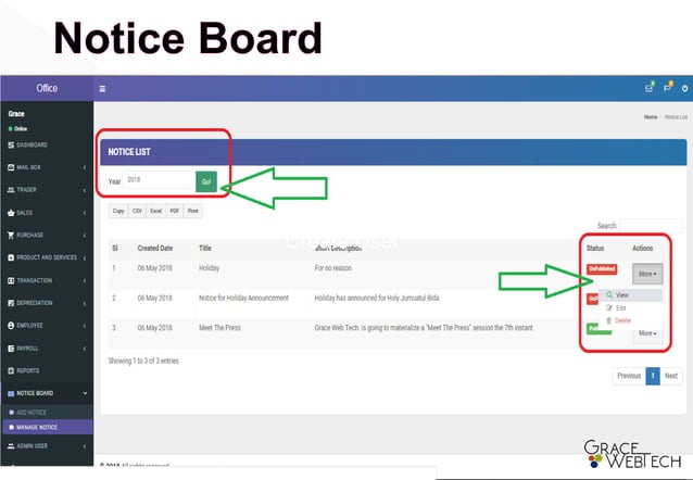 Total Office Management Software - eOffice | GraceTut | PPTX
