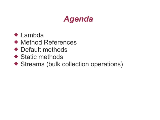 Java8: Language Enhancements | PPT