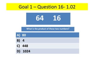 Eog math practice goal 1 | PPTX