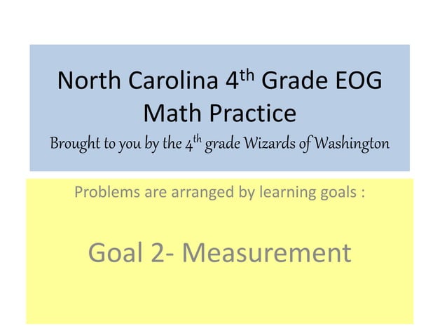 Eog math practice goal 2 | PPT