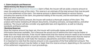 Errors & Omission Insurance - claim, dispute settlement and post claim ...