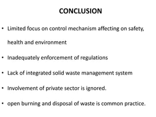 Waste management (EoH) ebadullah ppt | PPTX