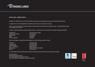 Signs & Lines Signage for Construction Industry Expression of Interest ...