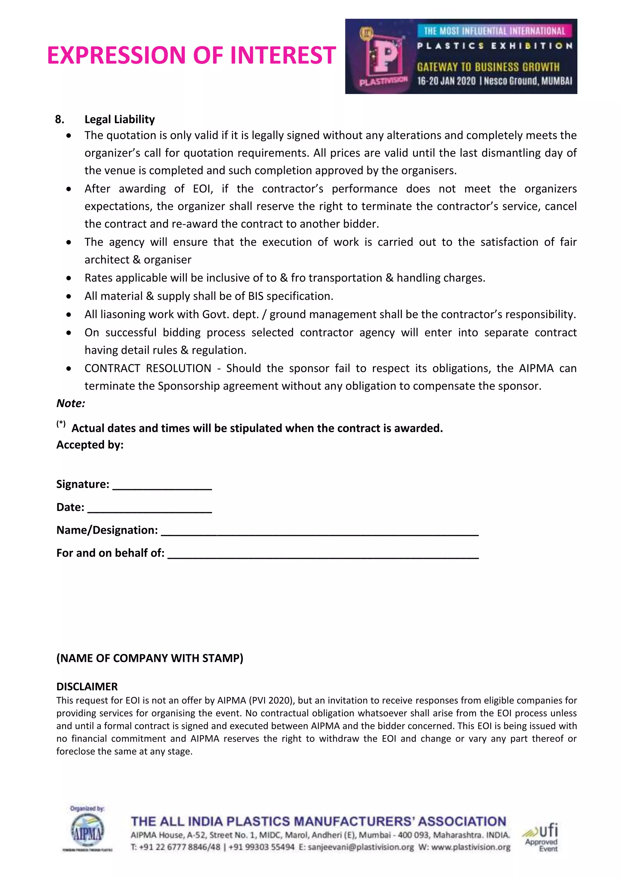 Eoi event activation & btl agency | PDF