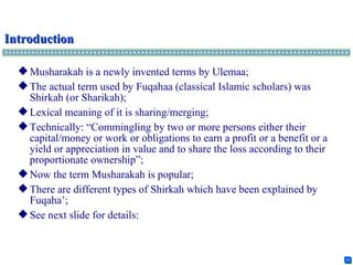 Eoif Mudarabah Musharakah | PPT | Business Accounting & Finance | Business