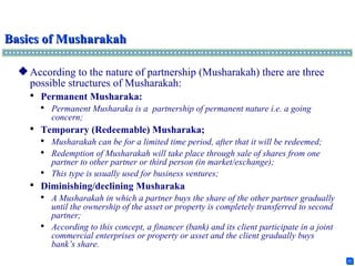 Eoif Mudarabah Musharakah | PPT | Business Accounting & Finance | Business
