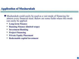 Eoif Mudarabah Musharakah | PPT | Business Accounting & Finance | Business