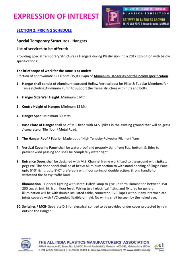 Eoi special structures hangars | PDF