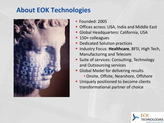 EOK Technologies - Healthcare IT services | PPTX