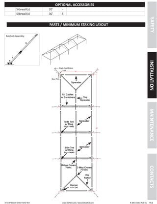 15 x 60 Frame Tent Installation Instructions | PDF