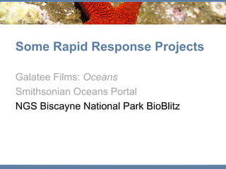Eol 2010 rapid response | PPTX | Biological Sciences | Science