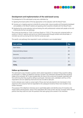 evaluation of the Route to Success resources disease specific | PDF