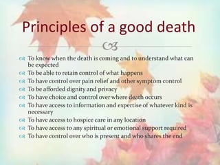 END OF LIFE CARE- all ages deserve quality end of life care | PPTX