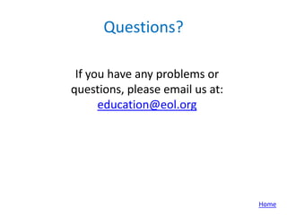 Using EOL: EOL Communities | PPT