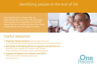 Identifying people at the end of life | PDF