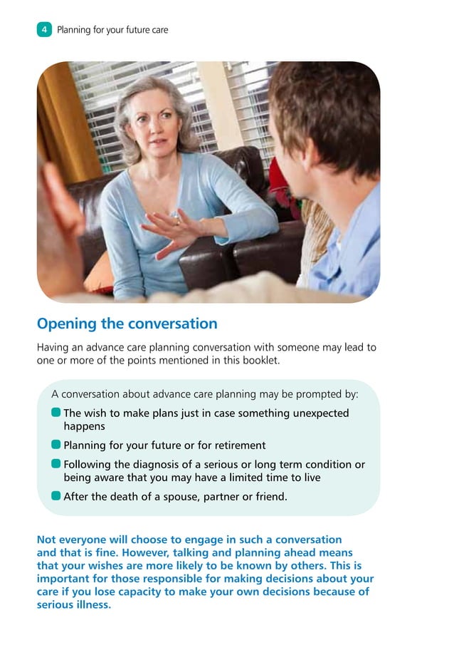Planning for your future care | PDF