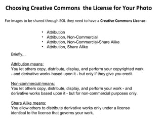 EOL Flickr Tutorial | PPT