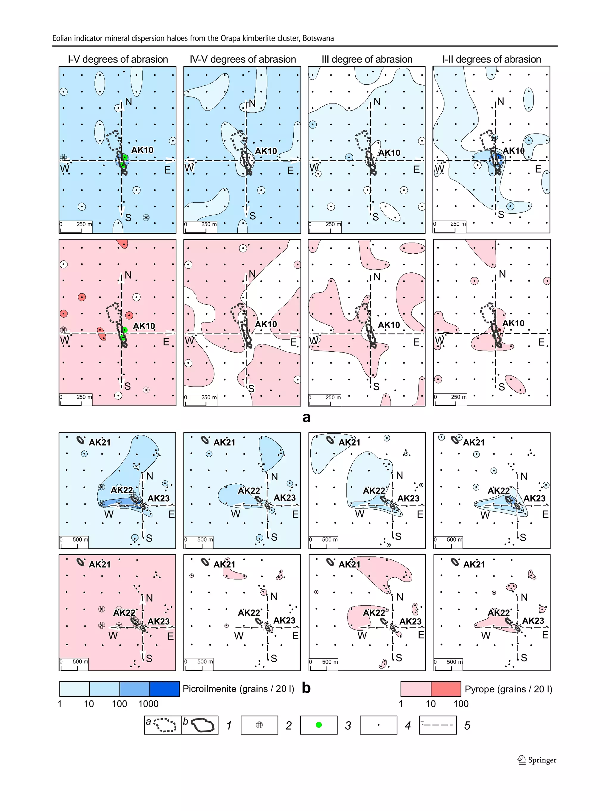 Eolian indicator mineral dispersion haloes from the Orapa kimberlite | PDF