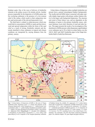 Eolian indicator mineral dispersion haloes from the Orapa kimberlite | PDF