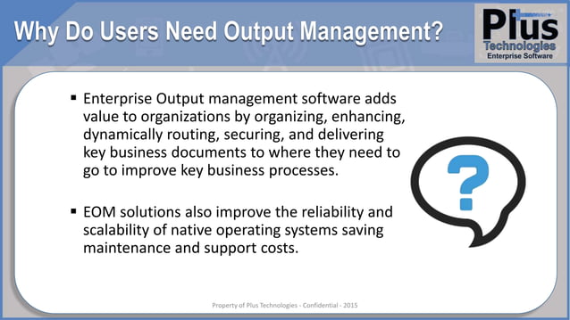Enterprise Output Management | PPT