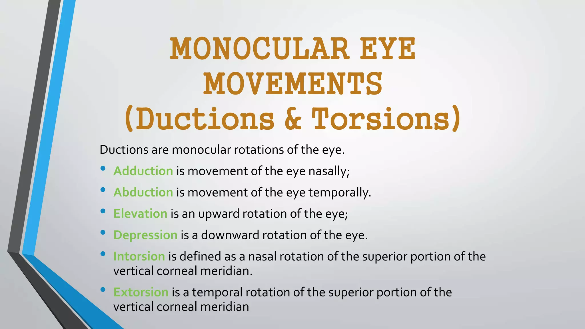 EXTRA OCULAR MUSCLES PHYSIOLOGY | PPTX