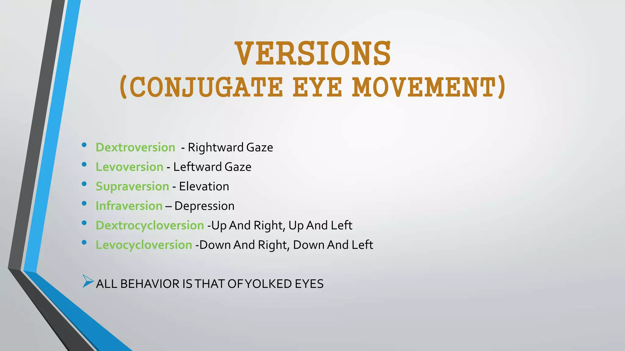 EXTRA OCULAR MUSCLES PHYSIOLOGY | PPTX